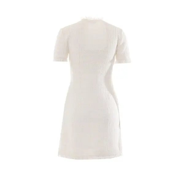 SELF-PORTRAIT Textured Knit Mini Dress