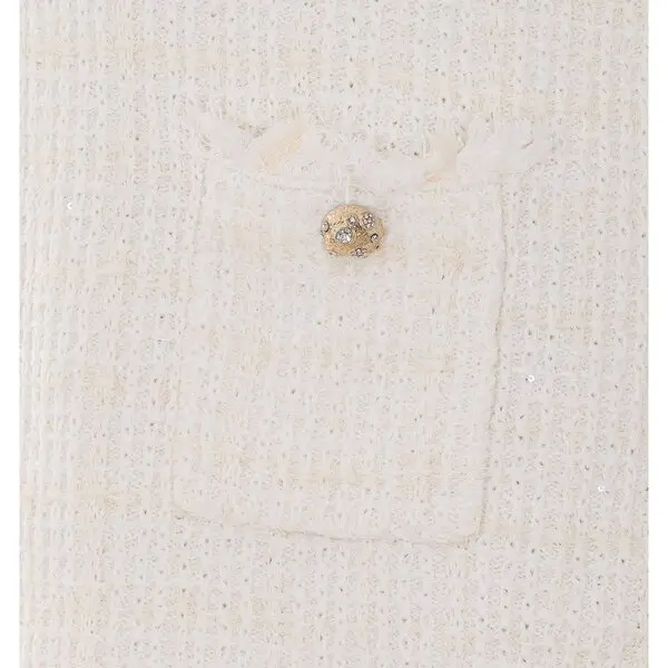 SELF-PORTRAIT Textured Knit Mini Dress