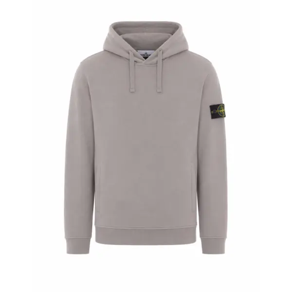 Stone Island Logo Hoodie - Gray