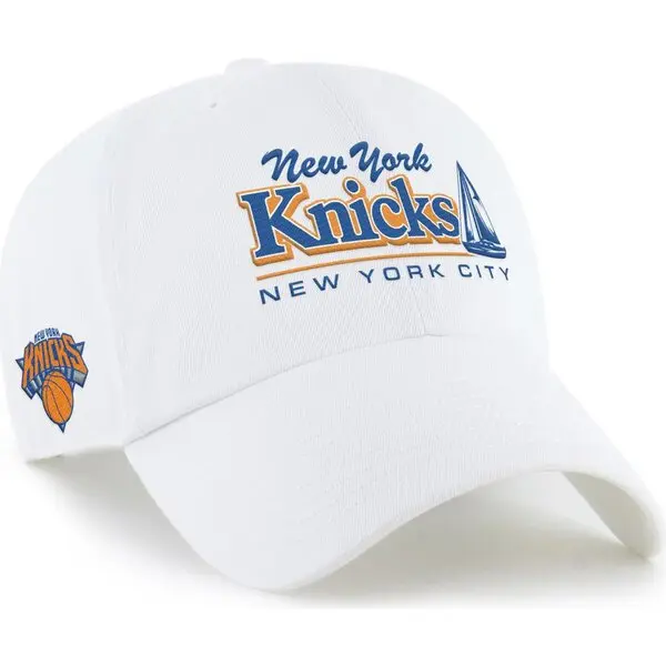 '47 New York Knicks Boating Clean Up Adjustable Hat - White