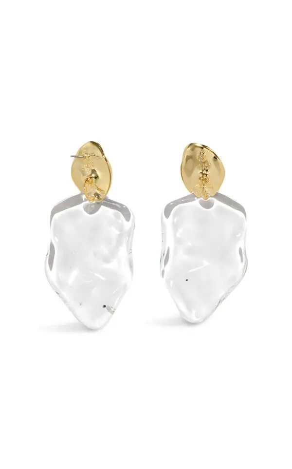 Alexis Bittar 14k Gold-plated Lucite Petal Drop Earrings