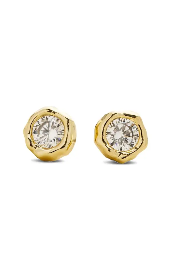 Alexis Bittar Asterales 14k -plated Molten Stud Earrings