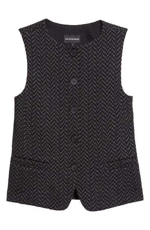 Emporio Armani Chevron Jersey Vest
