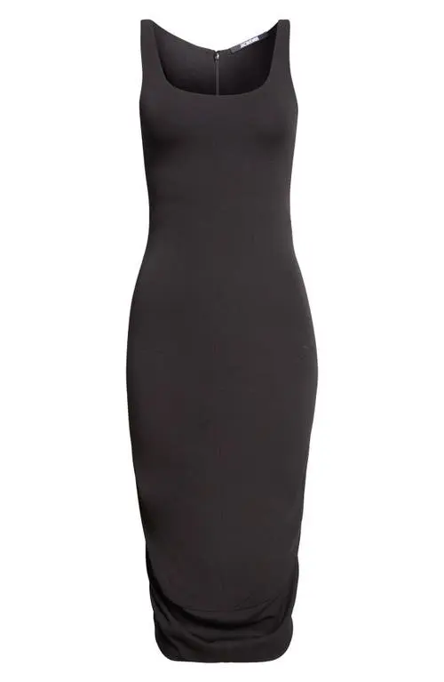 Jacquemus Regata Scoop Neck Midi Dress - Black