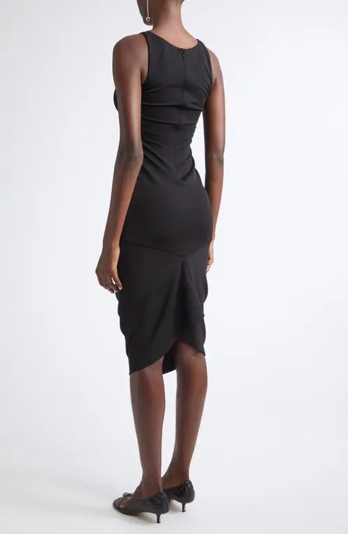 Jacquemus Regata Scoop Neck Midi Dress - Black
