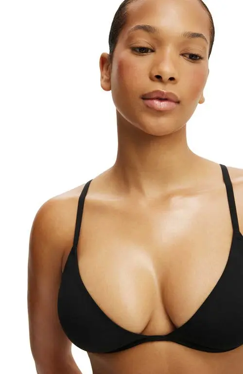 Cotton:on Body Bestee Plunge Bra - Black