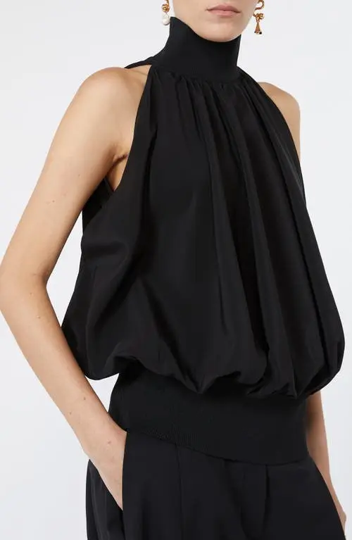 Sportmax Piovra Silk Shell With Ribbed Details