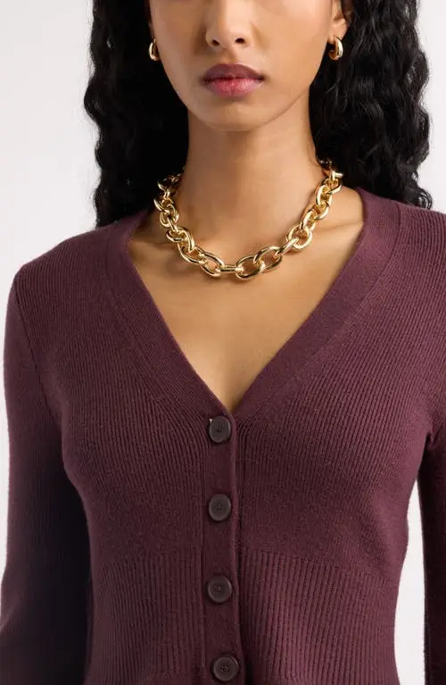 OPEN EDIT Large Curb Link Toggle Necklace