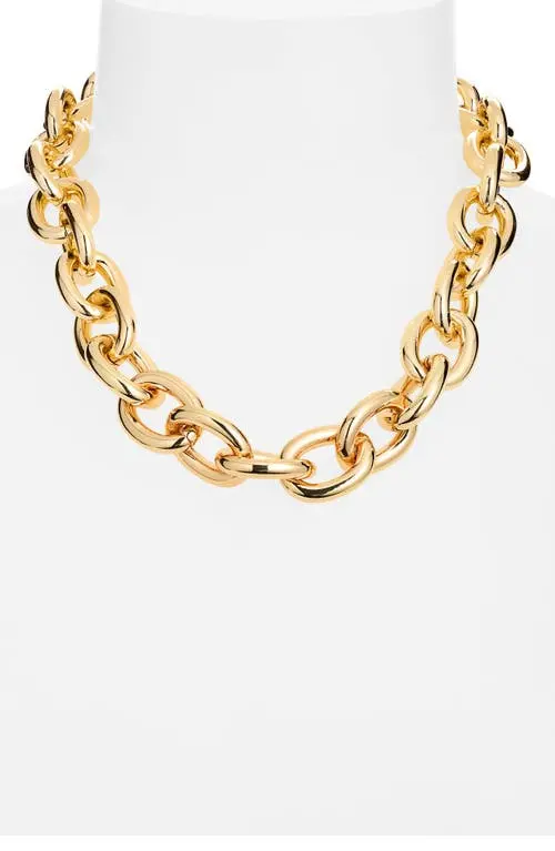 OPEN EDIT Large Curb Link Toggle Necklace
