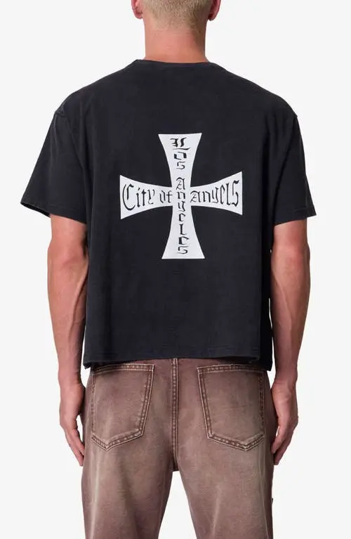 Mnml Washed La Cotton Graphic T-shirt