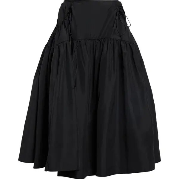 Cecilie Bahnsen Filly Recycled Faille Midi Skirt - Black