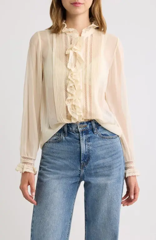 DÔEN Magdeleine Pleated Silk Top