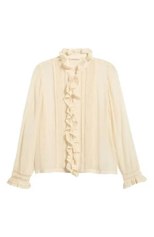 DÔEN Magdeleine Pleated Silk Top
