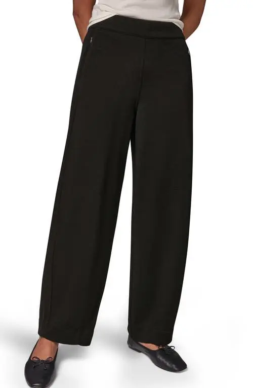 Donna Karan New York Jet Setter High Waist Barrel Leg Pants - Black