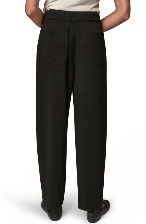Donna Karan New York Jet Setter High Waist Barrel Leg Pants - Black