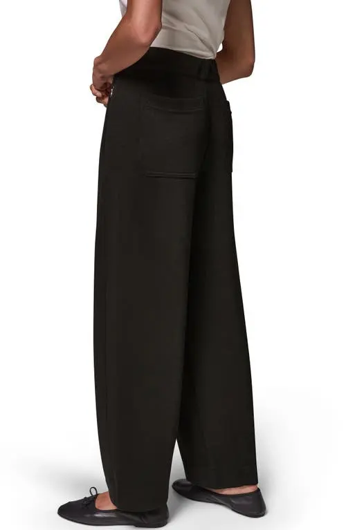 Donna Karan New York Jet Setter High Waist Barrel Leg Pants - Black