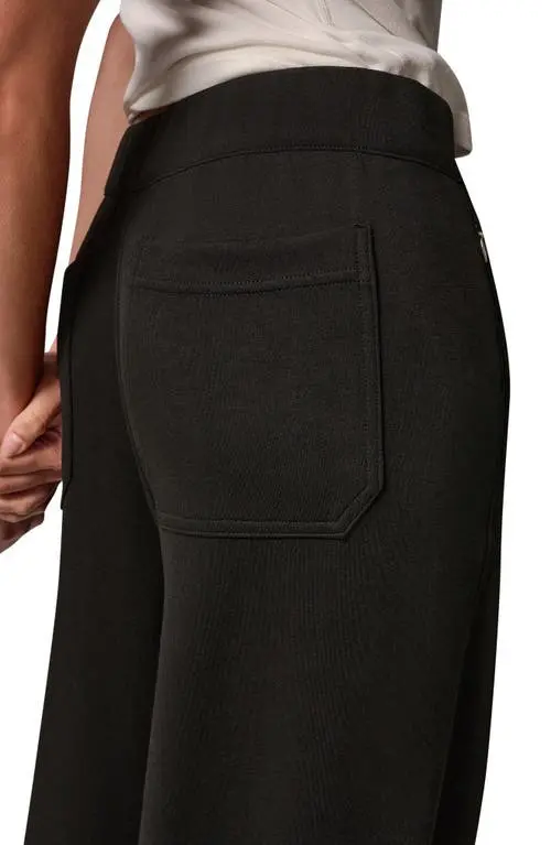 Donna Karan New York Jet Setter High Waist Barrel Leg Pants - Black