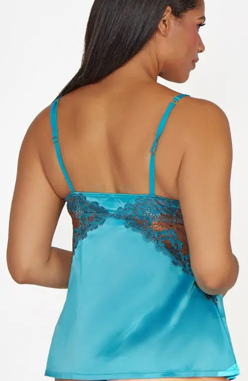 ICOLLECTION Lace Bodice Satin Camisole Set