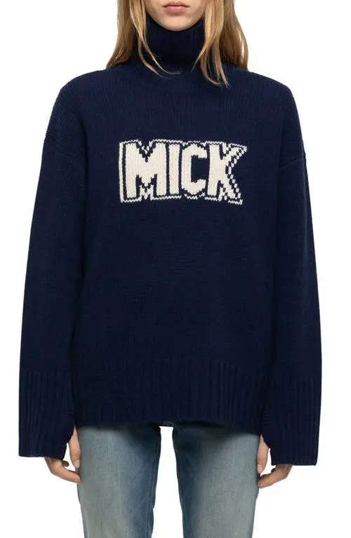 Zadig&Voltaire Solma Mick Turtleneck Wool Sweater