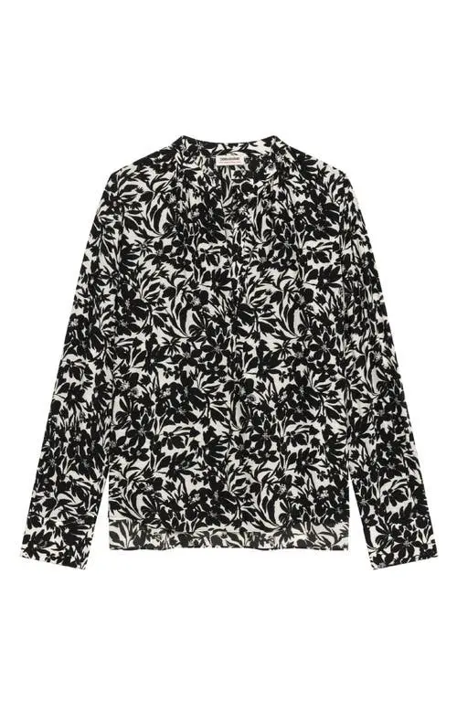 Zadig&Voltaire Tink Floral Print Top
