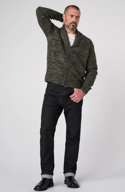 LIVERPOOL Marled Shawl Collar Cardigan - Grey/olive