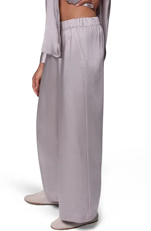 Donna Karan New York Wide Leg Satin Pants