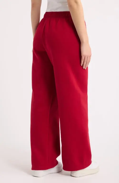 HAPPY CAMP3R Apple Puff Series Sweatpants - Deep Red