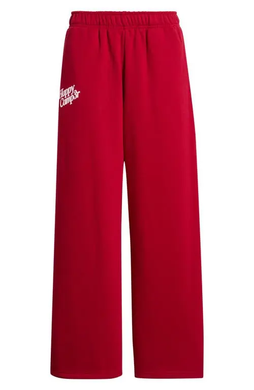 HAPPY CAMP3R Apple Puff Series Sweatpants - Deep Red