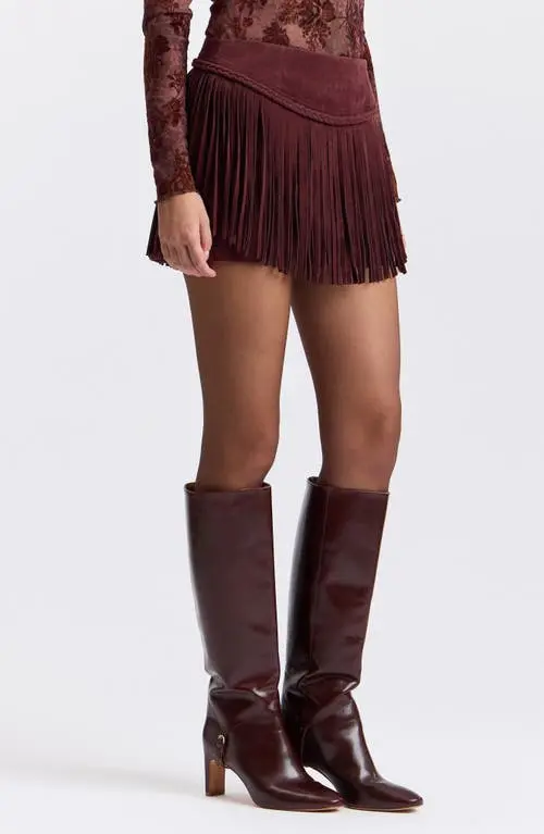 Avec Les Filles Fringe Miniskirt
