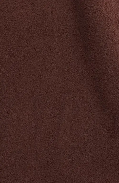 HAPPY CAMP3R Quilted Floral Fleece Henley Pullover
