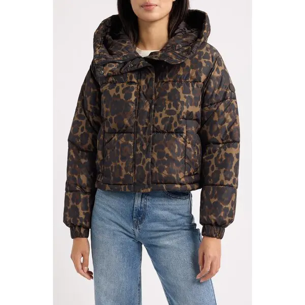 SAVE THE DUCK Rhiannon Water Resistant Funnel Neck Puffer Coat