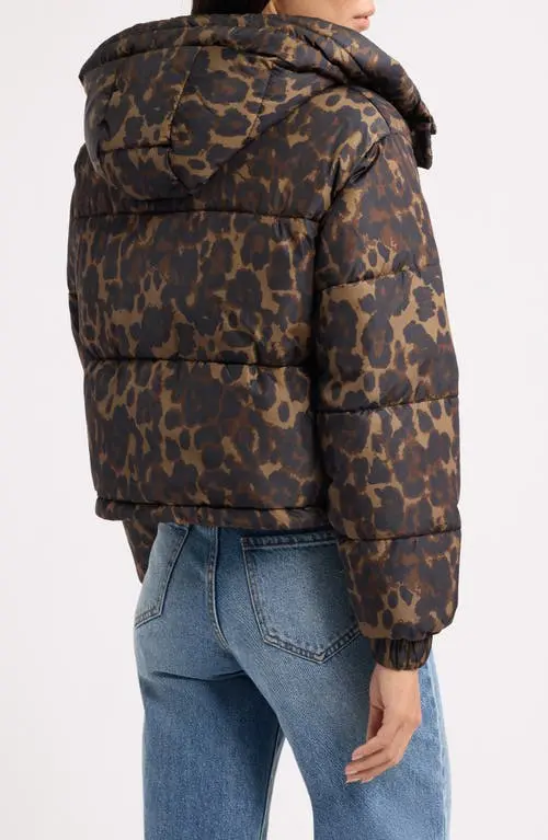 SAVE THE DUCK Rhiannon Water Resistant Funnel Neck Puffer Coat