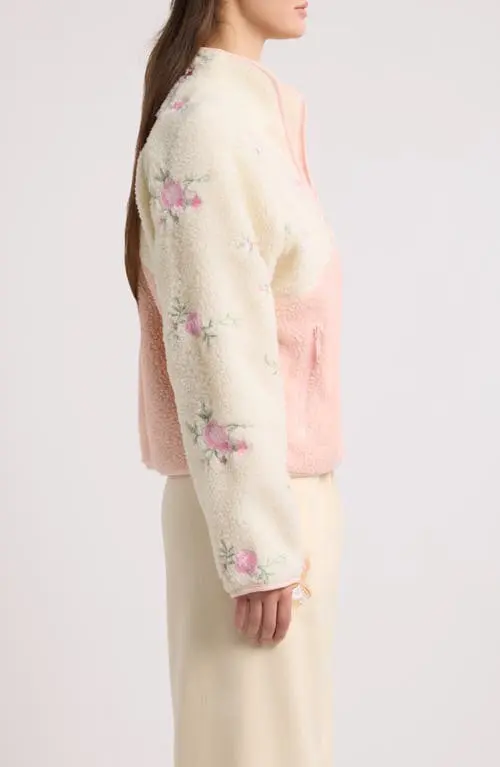 HAPPY CAMP3R Macie High Pile Fleece Jacket - Blush Pink
