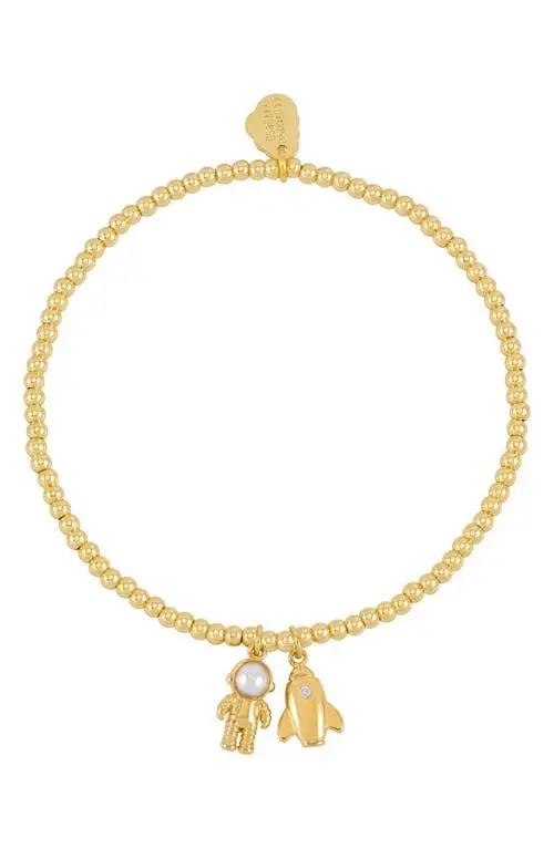 Estée Lauder Spaceship And Astronaut Charm Stretch Bracelet