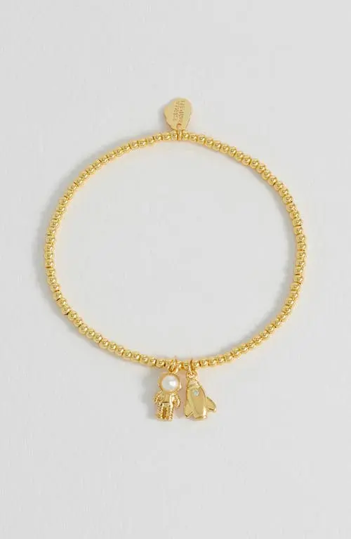 Estée Lauder Spaceship And Astronaut Charm Stretch Bracelet