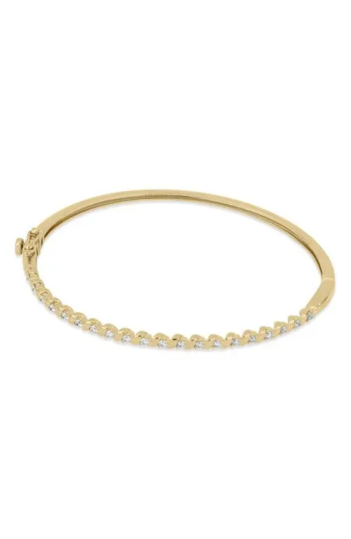 Bony Levy Florentine 18k Gold Diamond Bangle Bracelet