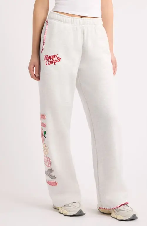 HAPPY CAMP3R Apple Of My Eye Sweatpants - Heather Gray