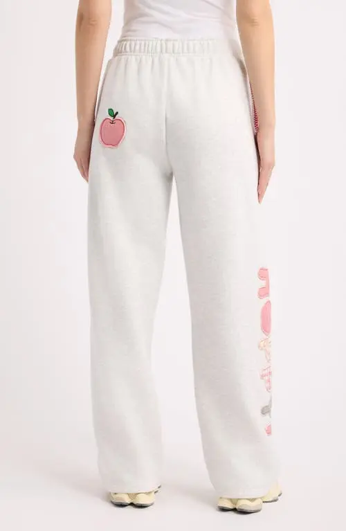 HAPPY CAMP3R Apple Of My Eye Sweatpants - Heather Gray
