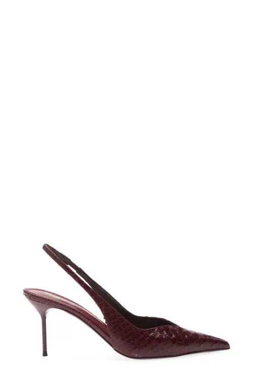 Paris Texas Lidia Slingback Pump - Deep Red