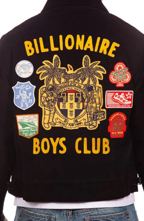 BILLIONAIRE BOYS CLUB Bb Aggie Logo Patch Cotton Corduroy Jacket