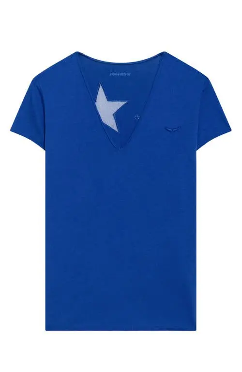 Zadig&Voltaire Story Fishnet Stars Cotton Tee