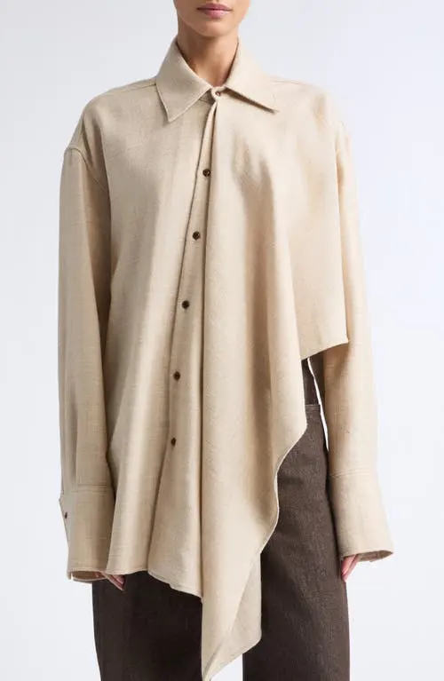 Ossou Tess Wool Asymmetric Shirt