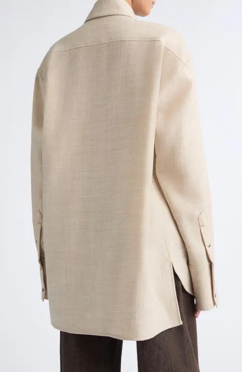 Ossou Tess Wool Asymmetric Shirt