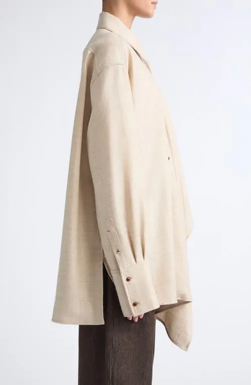 Ossou Tess Wool Asymmetric Shirt