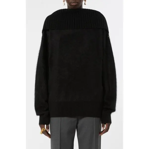Sportmax Off The Shoulder Wool Sweater