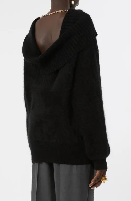 Sportmax Off The Shoulder Wool Sweater