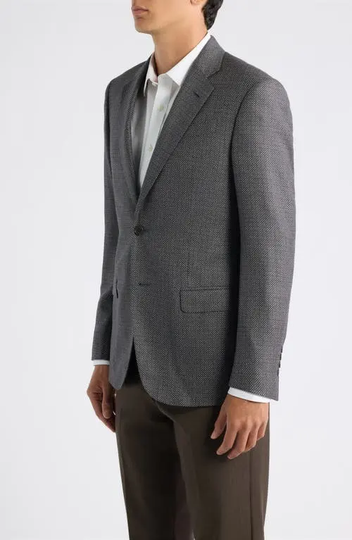 Emporio Armani G-line Notch Lapel Wool Sport Coat - Charcoal