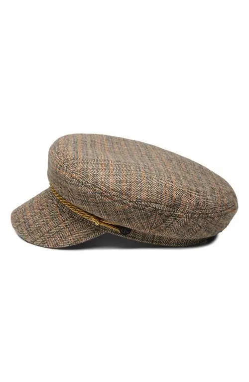 WYETH Crew Plaid Wool Fisherman Cap - Brown