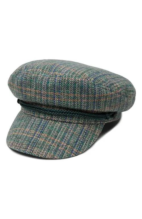 WYETH Crew Plaid Wool Fisherman Cap - Green