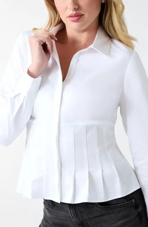 Guess Serena Pleated Button Shirt